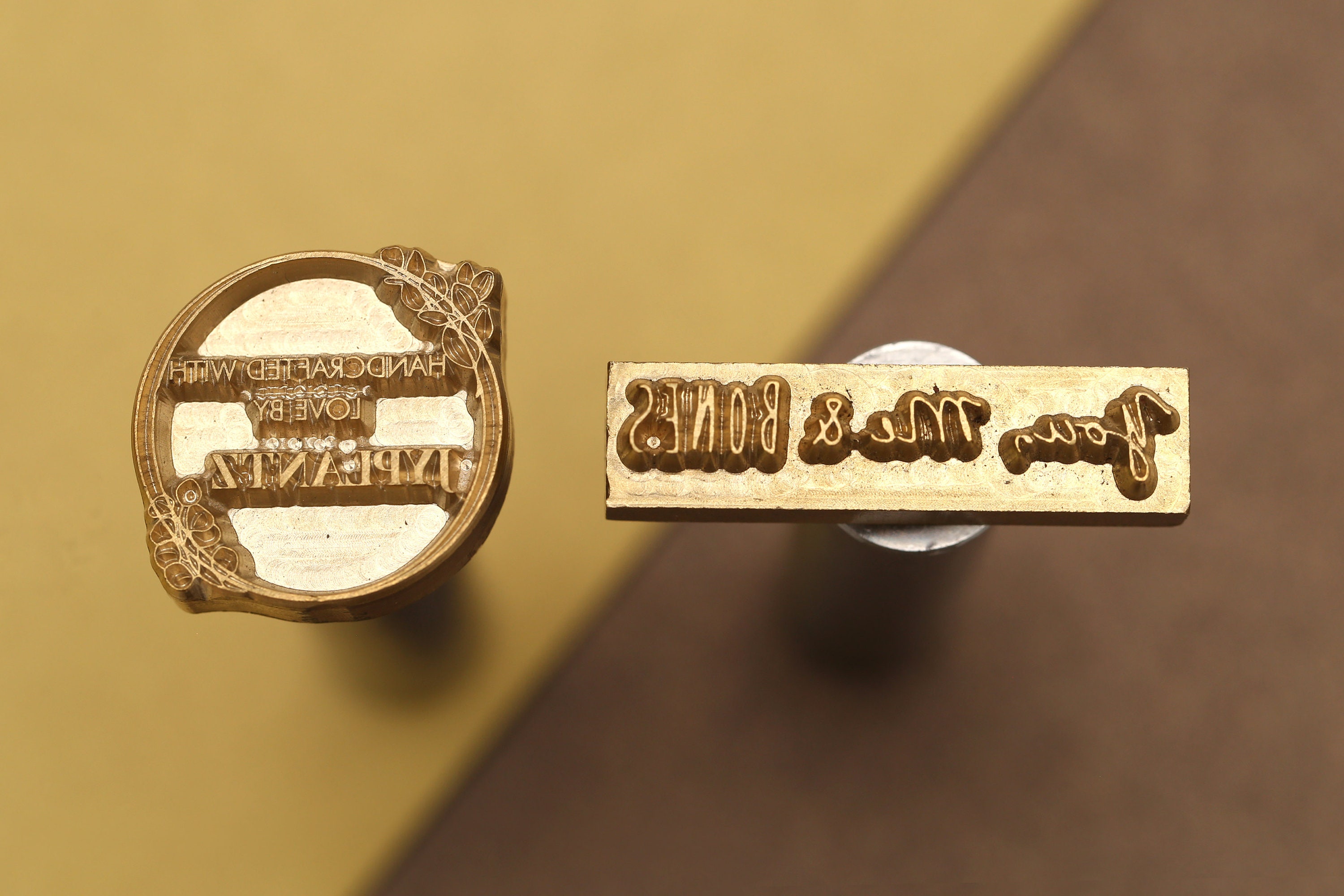 Custom Leather Brass Stamp Personlized Leather Hammer Press - Etsy