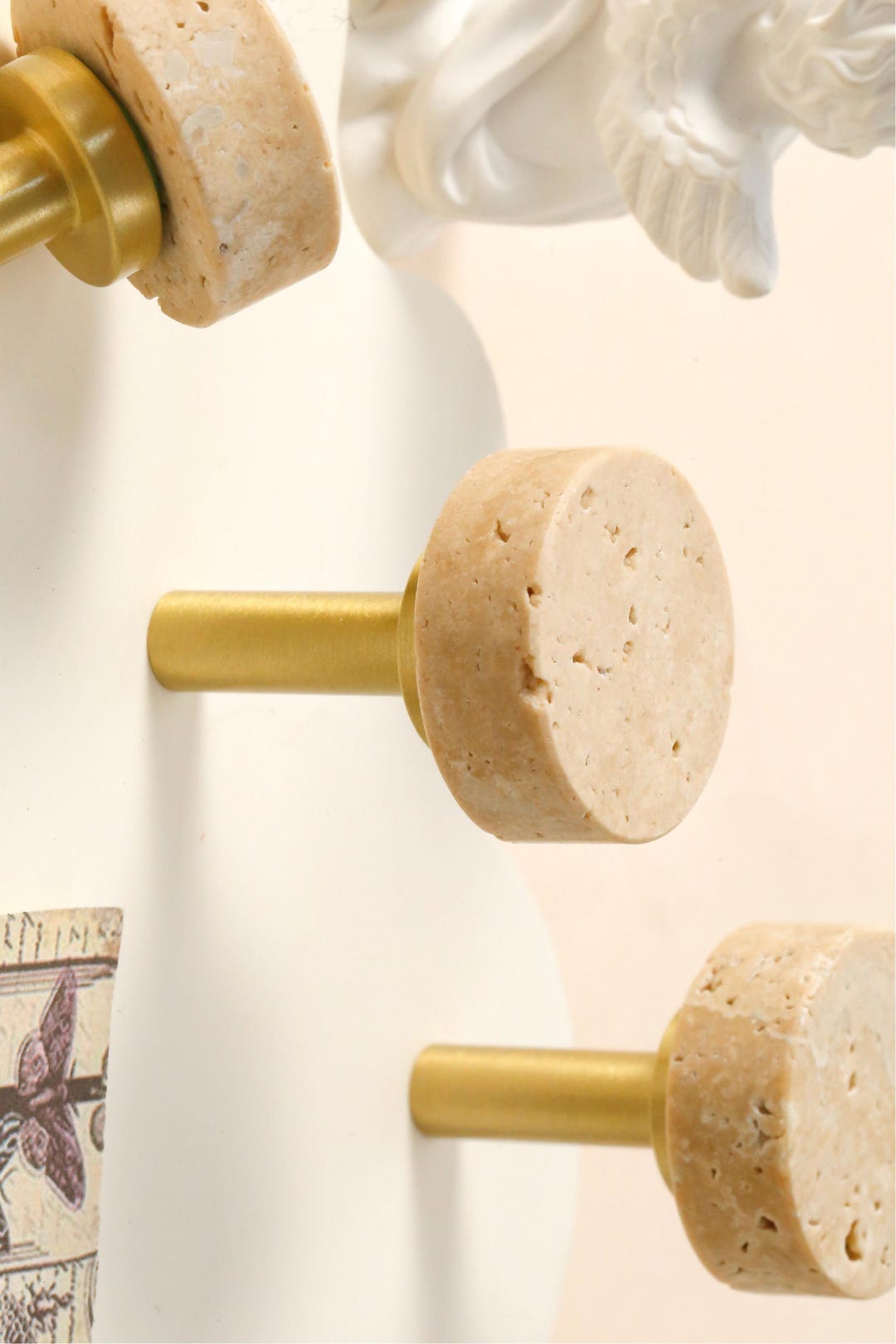 Nature Travertine Wall Hook Hooks, Travertine Hook, Viola Hats Hanger ...