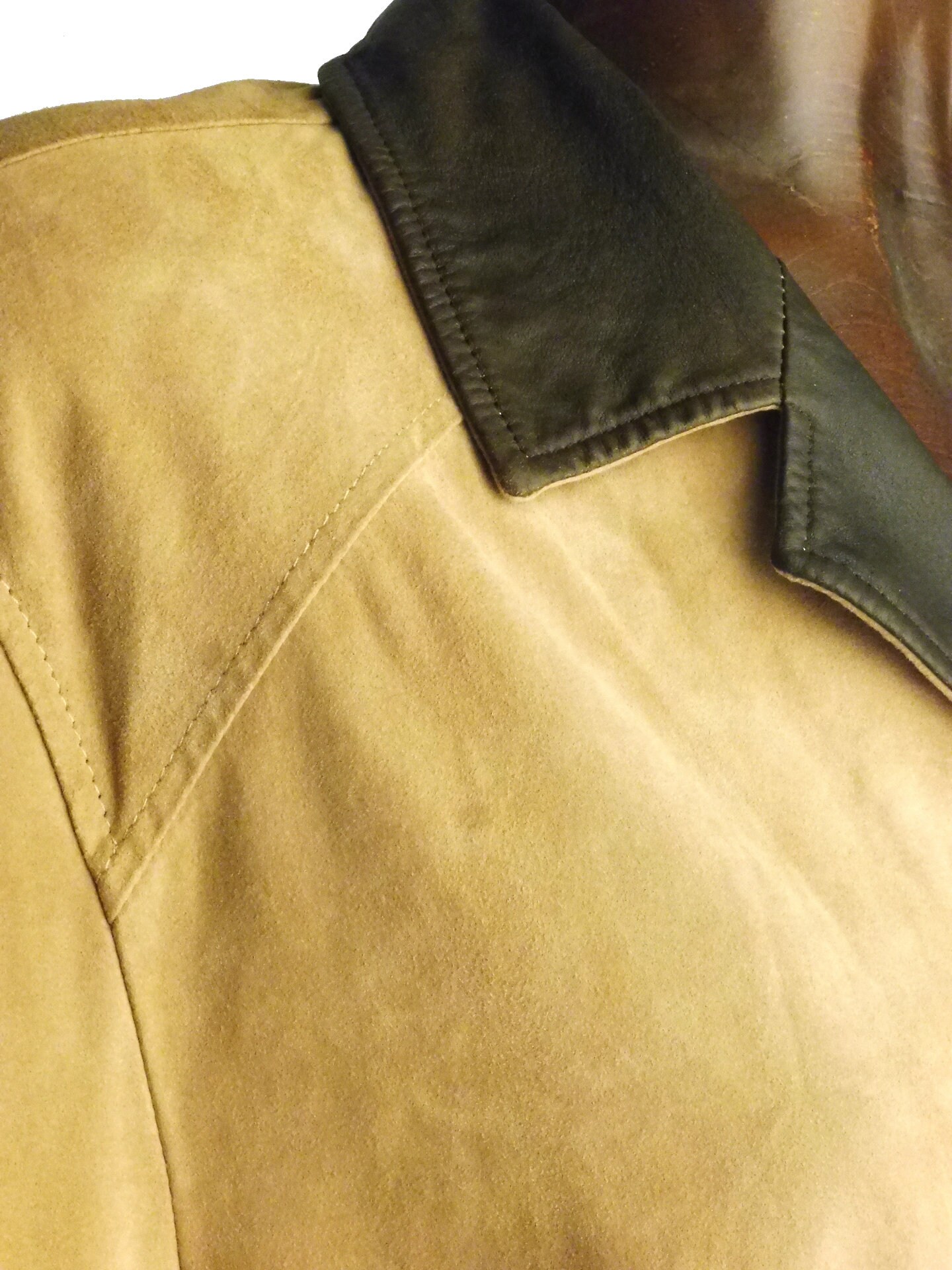 Men's Suede Leather Jacket. Unlined Reindeer Shirt. Made in Italy ...