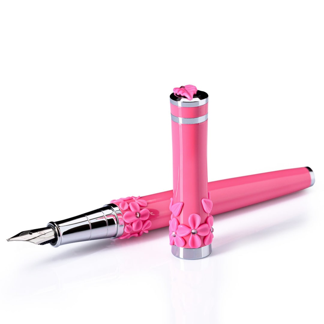 Fountain Pen Light Pink Roxi Handmade, Name Engraving, Personlized Pen ...