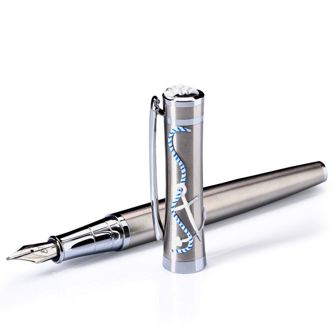 Handmade Anchor Fountain Pen, Roxi Personalized Pen, Gift for Writers ...