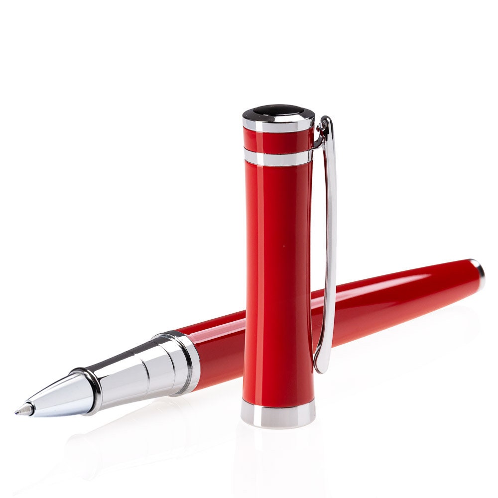 Handmade Red Fountain Pen, Roxi Amour, Personalized Engraved Pen - Etsy