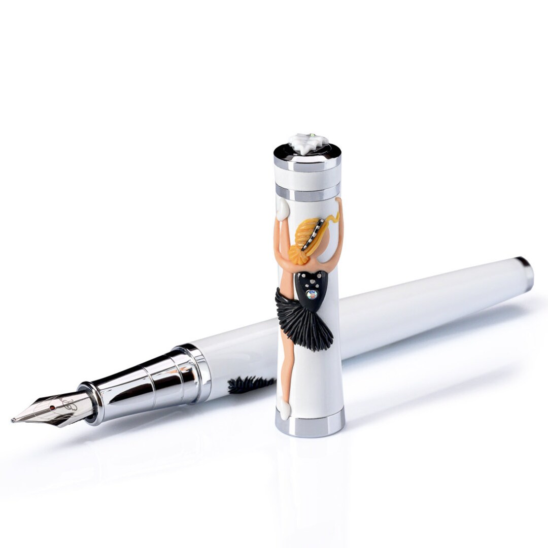Fountain Pen Black Swan Roxi Handmade, Name Engraving, Personlized Pen ...