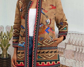 Women Native American Jacket - Etsy