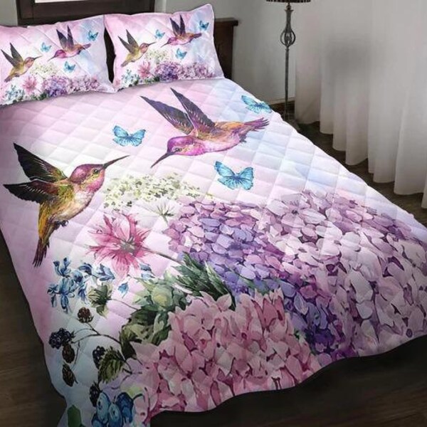 Hummingbird Quilt - Etsy