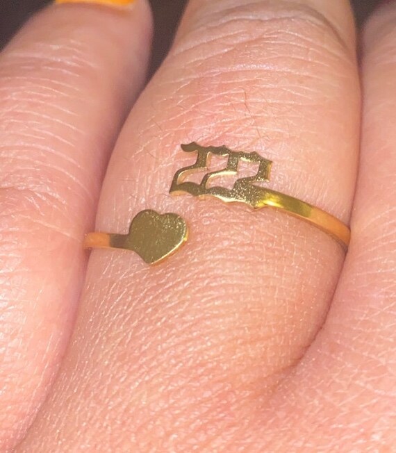Angel Number Rings - Etsy