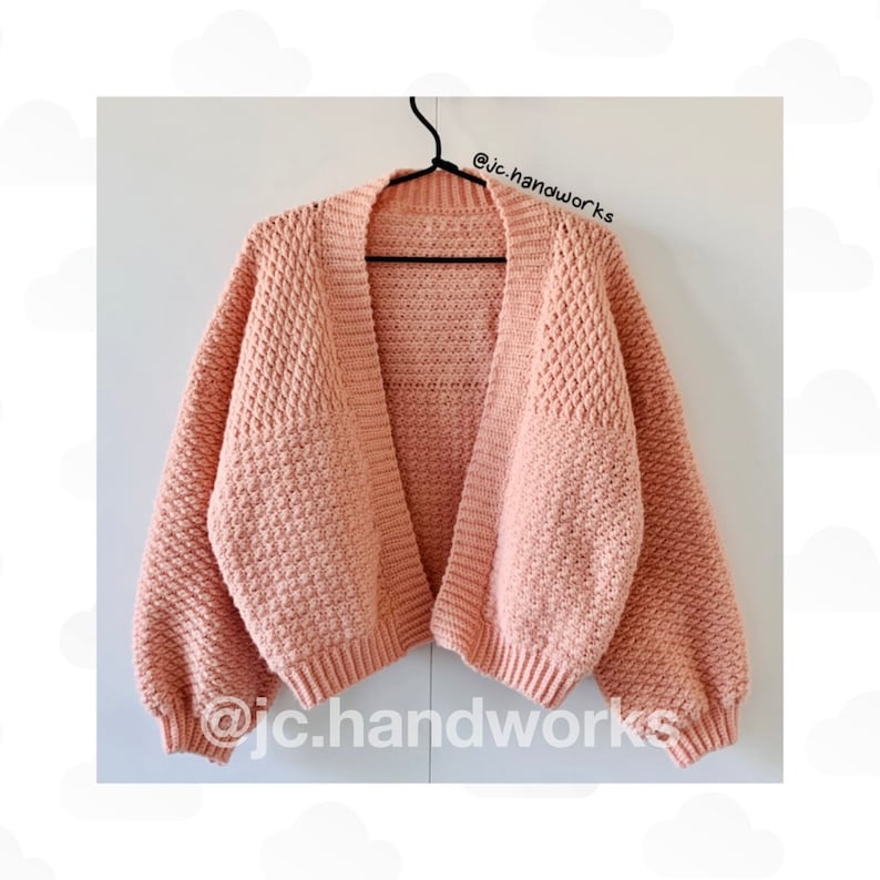 Cirrus Cloud Cardigan Crochet Pattern (digital Item NOT a Physical Item ...