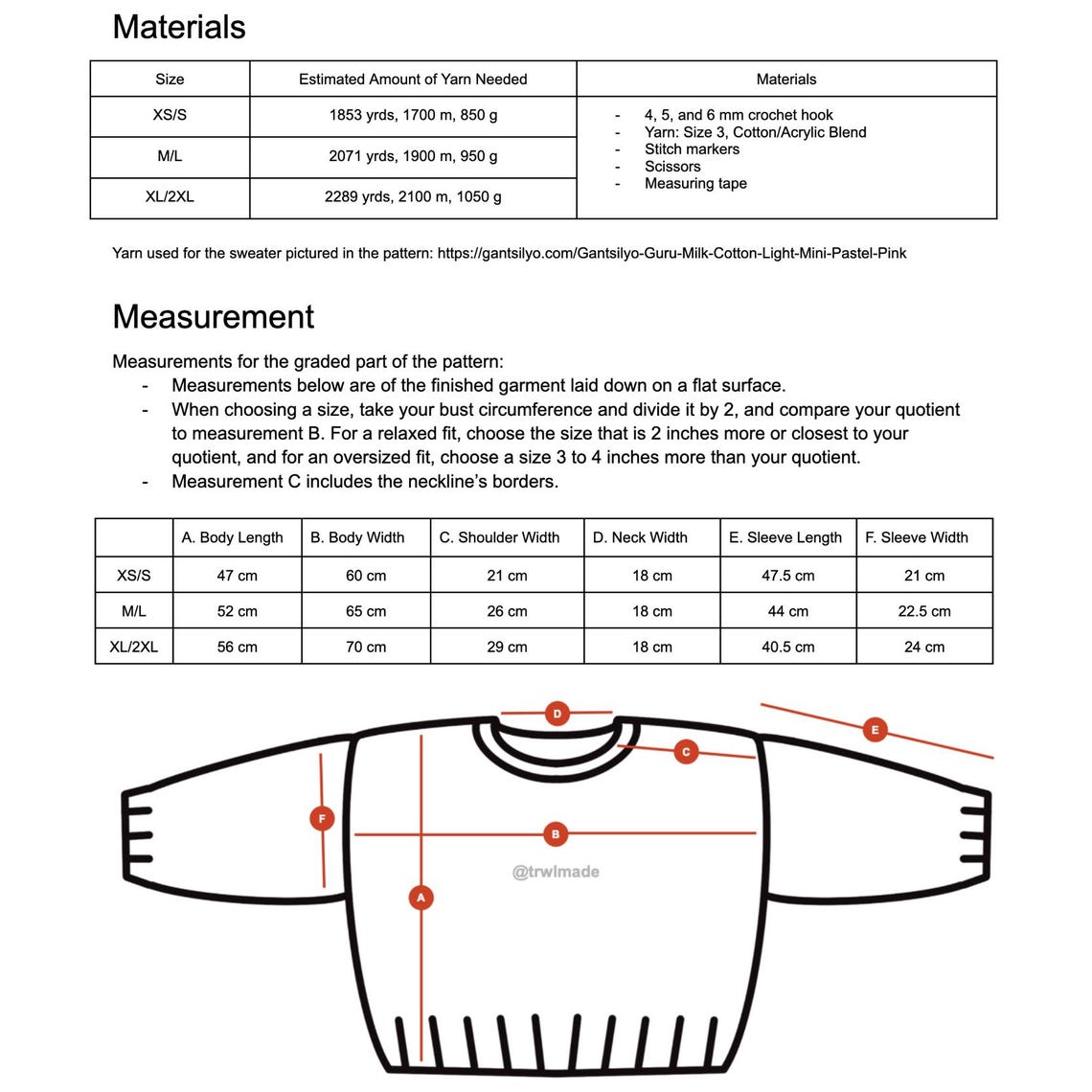 Cumulus Sweater Crochet Pattern (PDF Pattern NOT a Physical Product ...