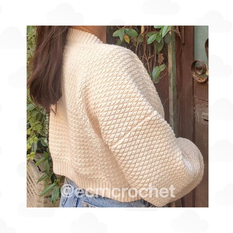 Cirrus Cloud Cardigan Crochet Pattern (digital Item NOT a Physical Item ...