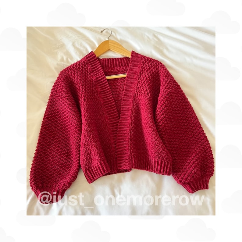 Cirrus Cloud Cardigan Crochet Pattern (digital Item NOT a Physical Item ...