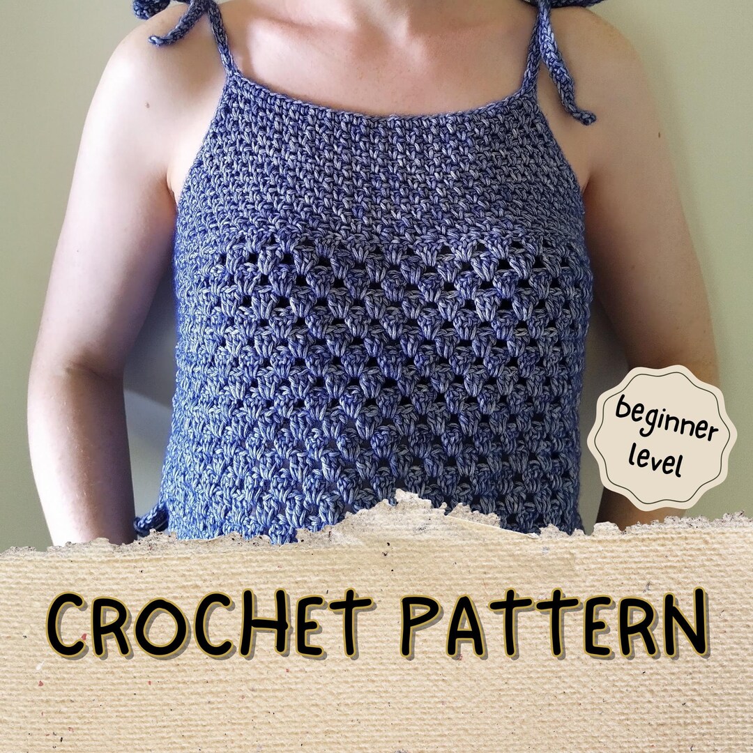 Crochet Tank Top Pattern Crochet Womens Singlet Pattern Beginner ...