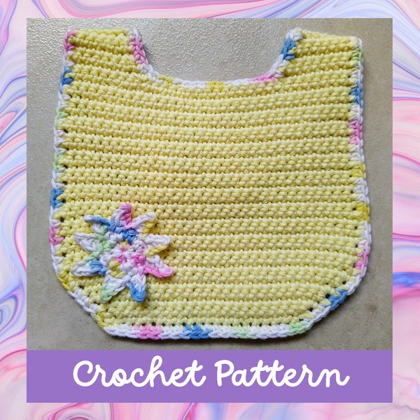 Crochet Bib Pattern - Etsy