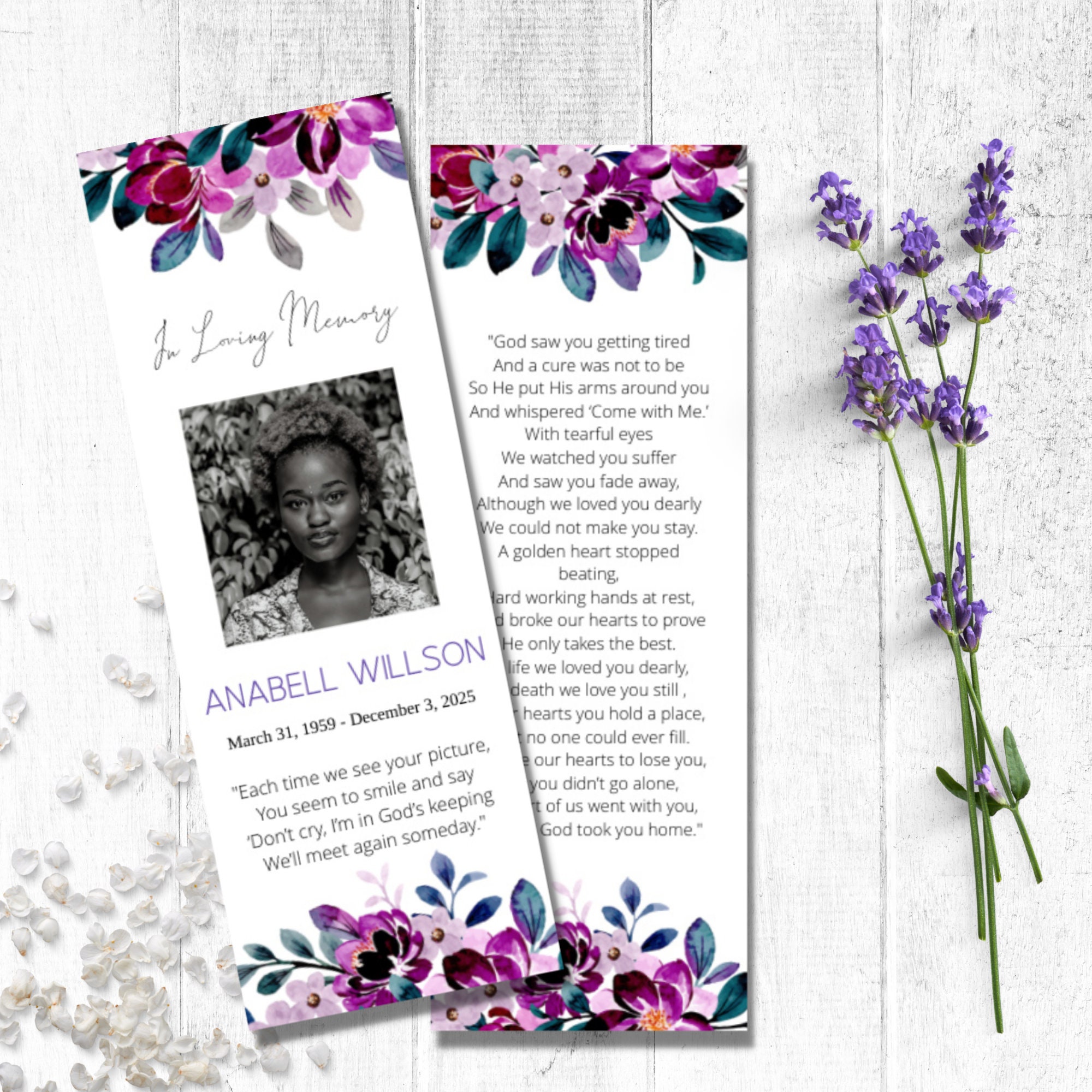 Custom Funeral Template Bundle Obituary Templates Funeral - Etsy