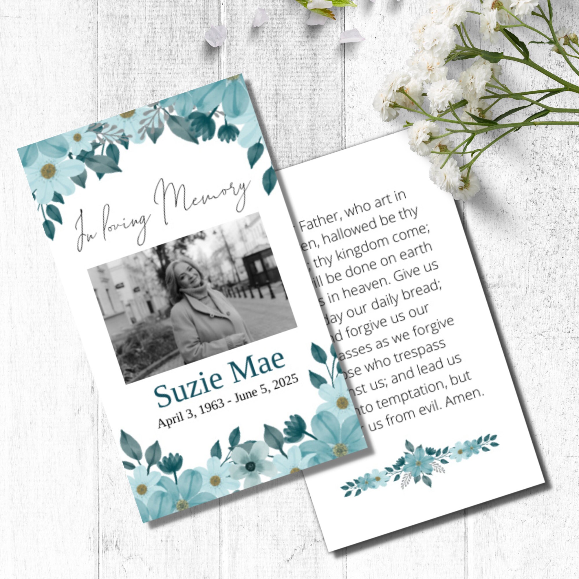 Editable Funeral Bundle Template Set, Celebration of Life, in Loving ...