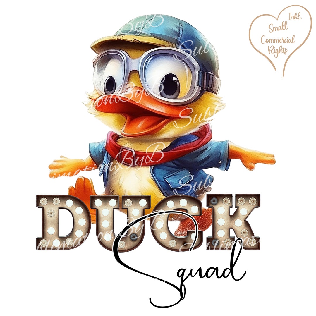 Cruising Duck Sublimation Design, Stand Tall and Proud With Our Duck ...