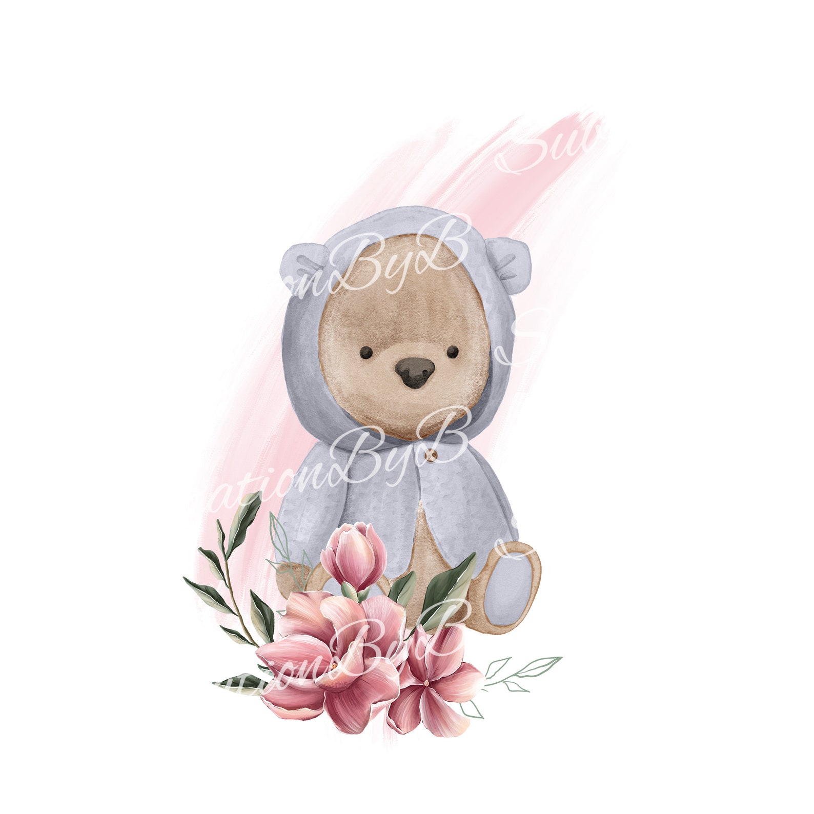 Baby Bear Sublimation Design PNG Magnolia Toddler Sublimation - Etsy