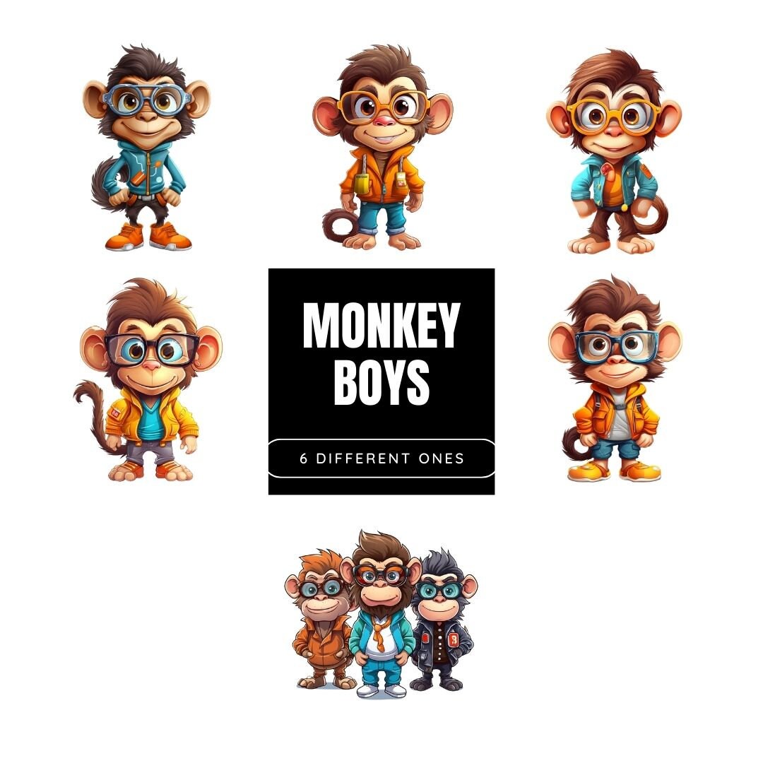 Boy Monkey Cartoon