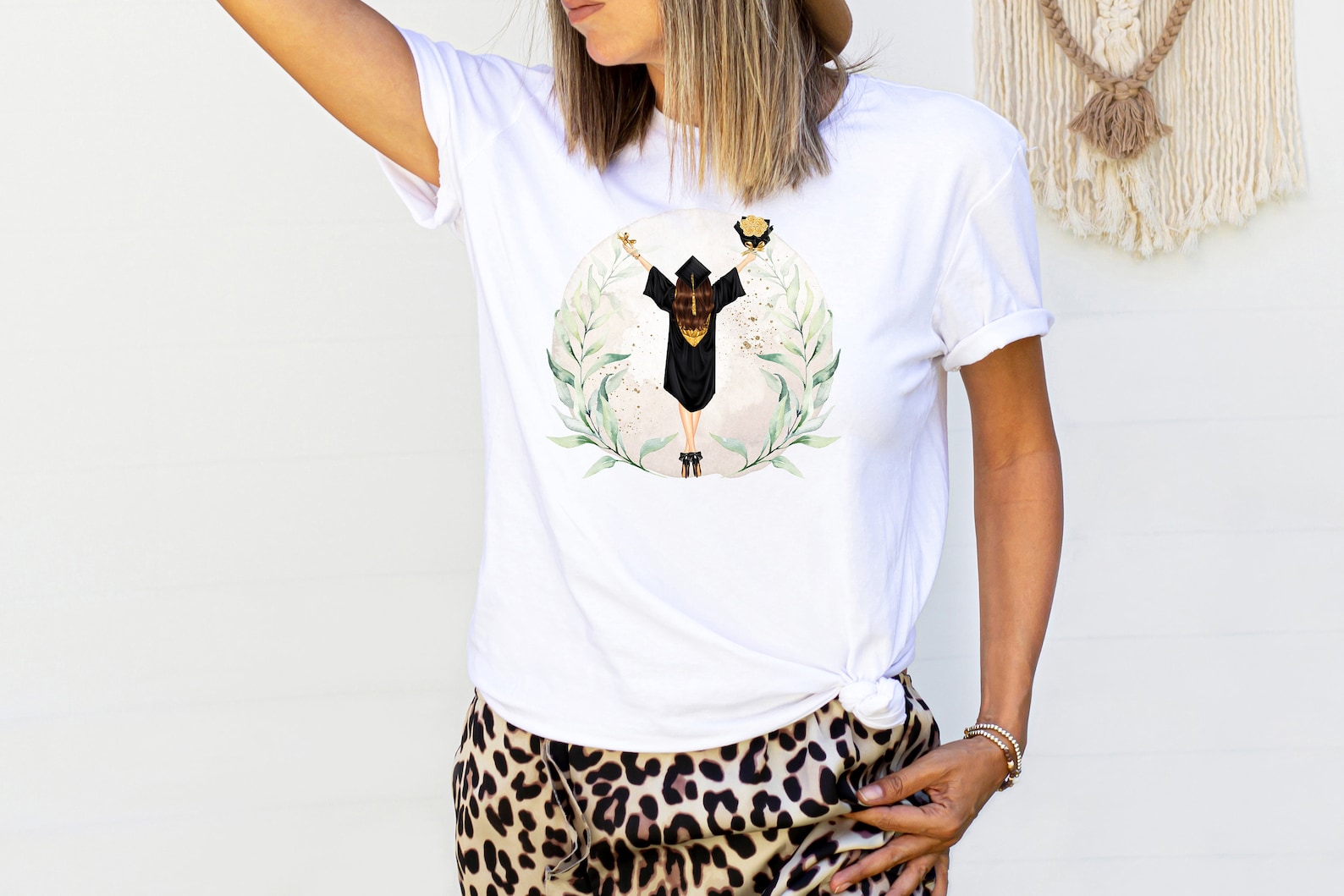 Graduation Sublimation Design PNG Greenery Graduate - Etsy