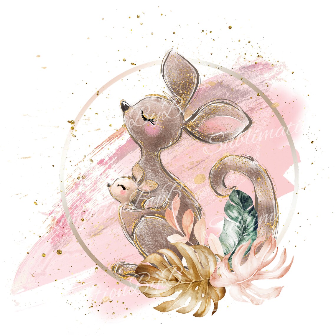 Kangaroo Sublimation Design PNG Australia Toddler Sublimation | Etsy