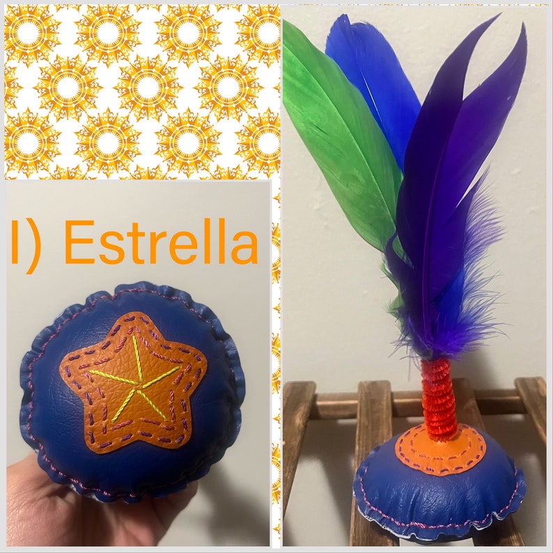 Peteca Indigenous Toy CUSTOM DESIGNS Flying Shuttlecock, Brazilian Hand ...