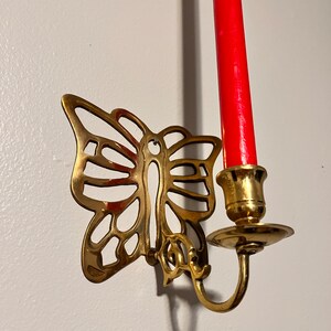 Vintage Solid Brass Butterflies: Chandelier Candlestick, Hook ...