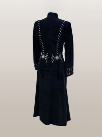 Women Native American Western Suede Leather Long Wedding Dress Powwow ...