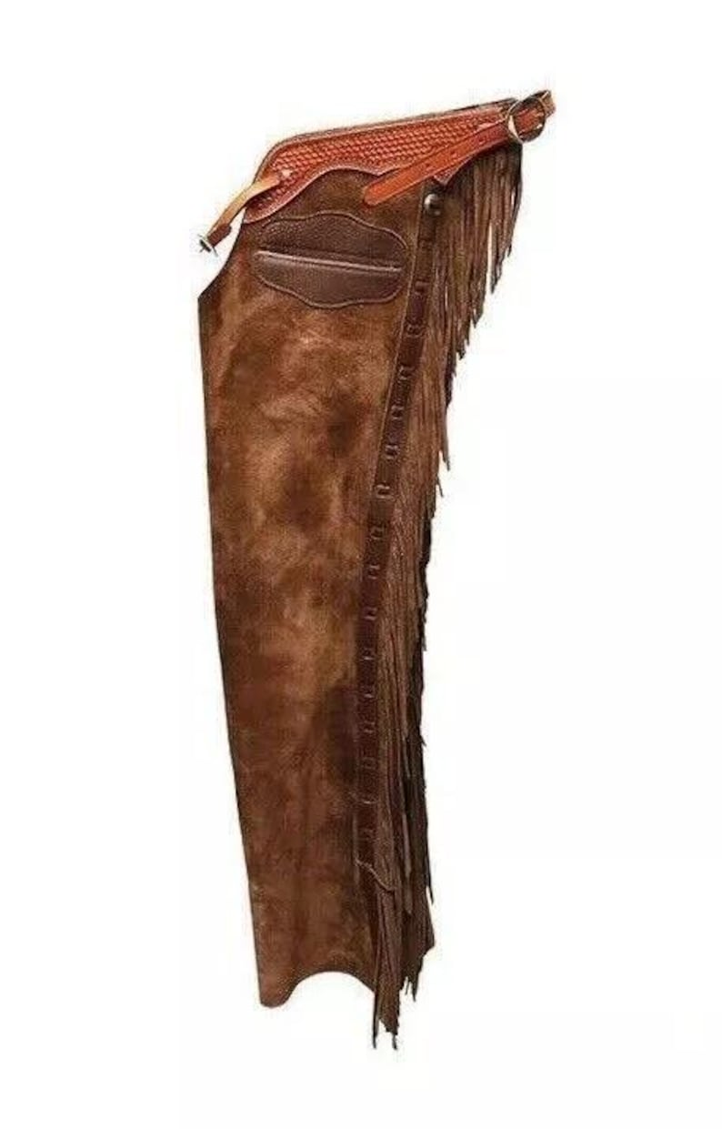 Men Native American Suede Leather Pant Rodeo Mountain Western Cowboy ...