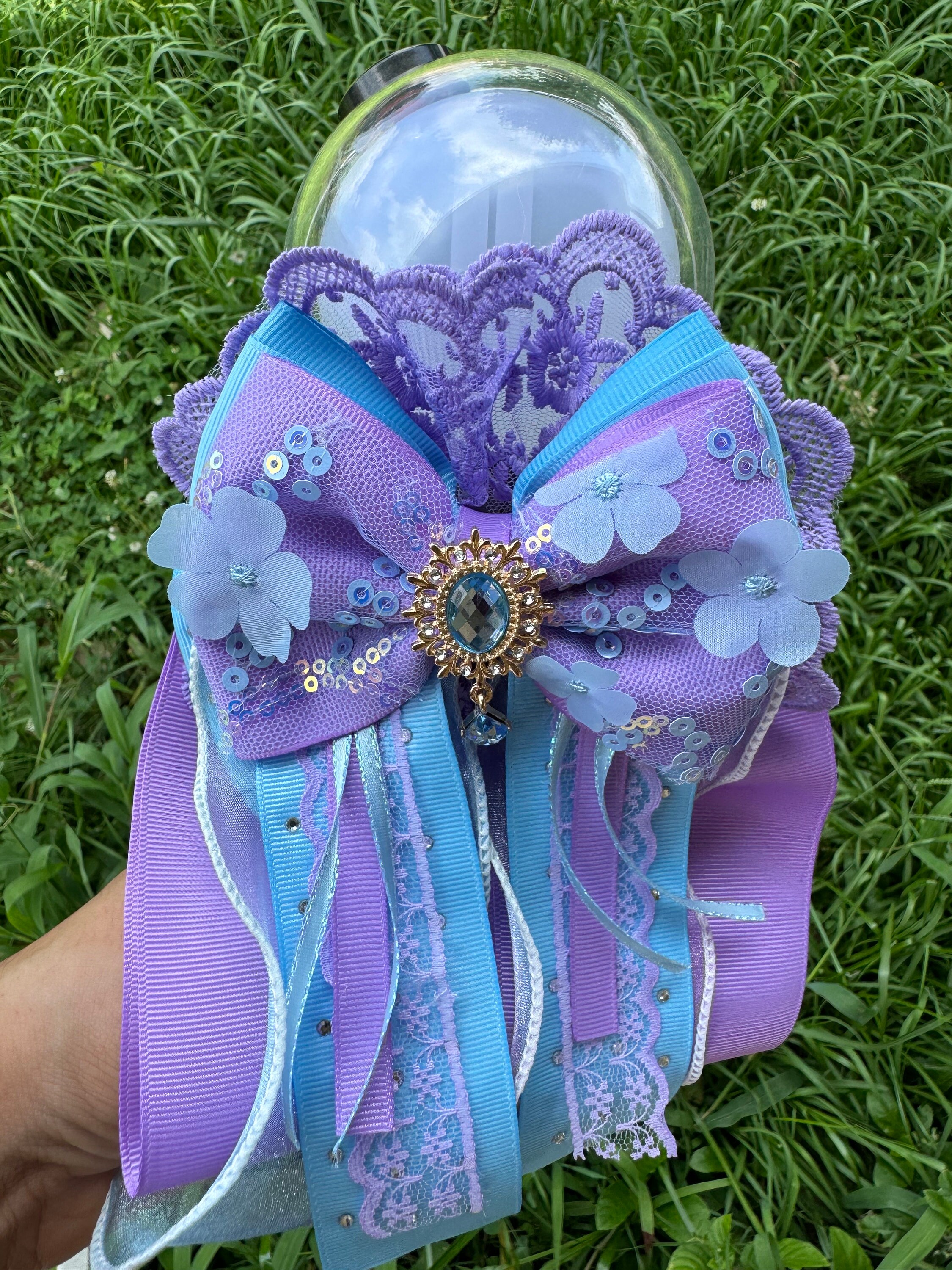 Blue Purple Lightstick Bow - Etsy