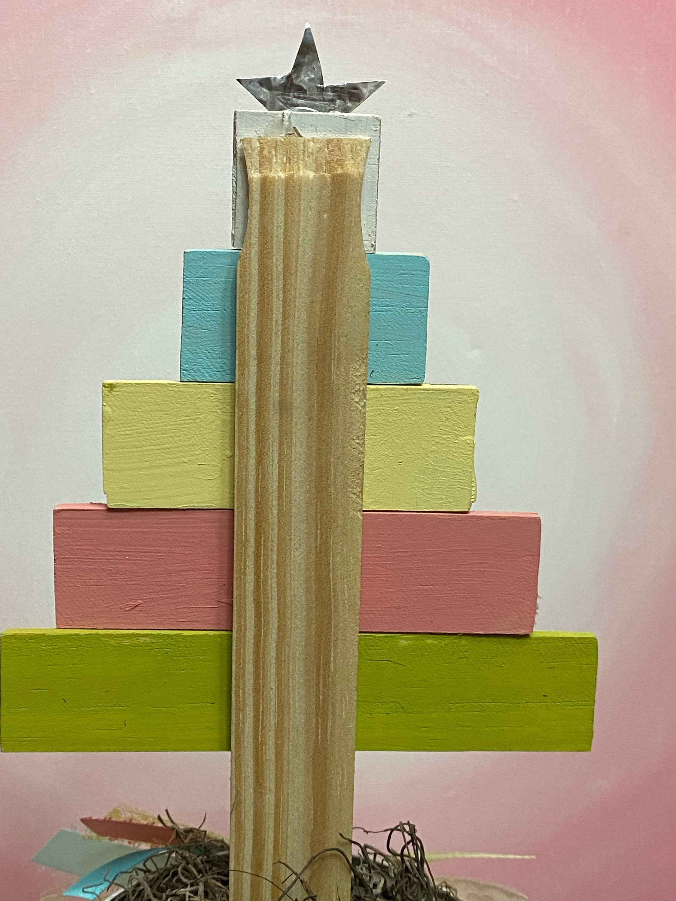 Shabby Chic Stacked Wood Christmas Tree - Etsy