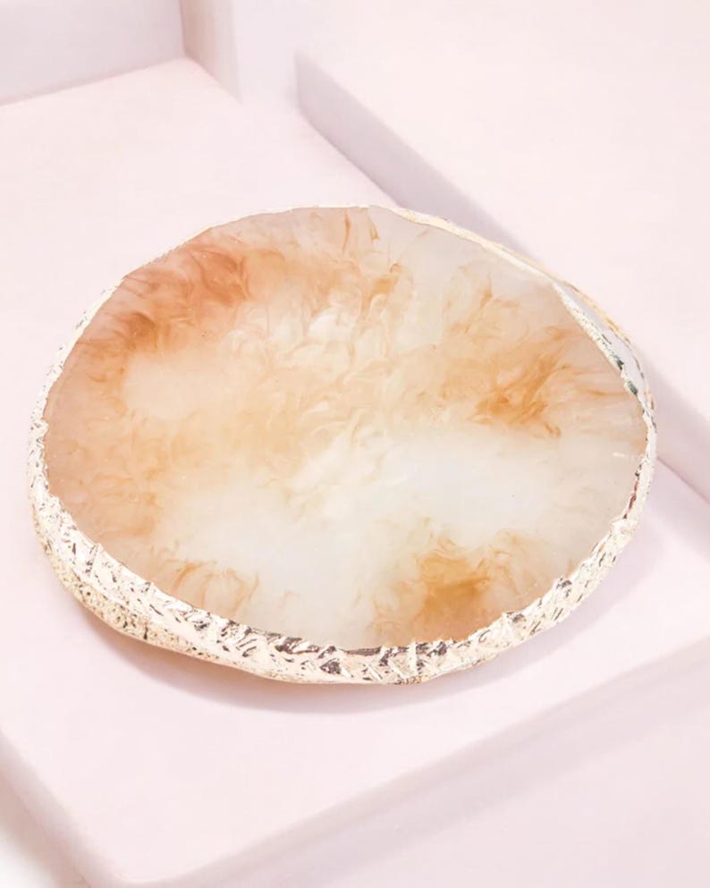 1 Piece Resin Palette, Resin Art Coaster, Nail Art Palette, Makeup ...