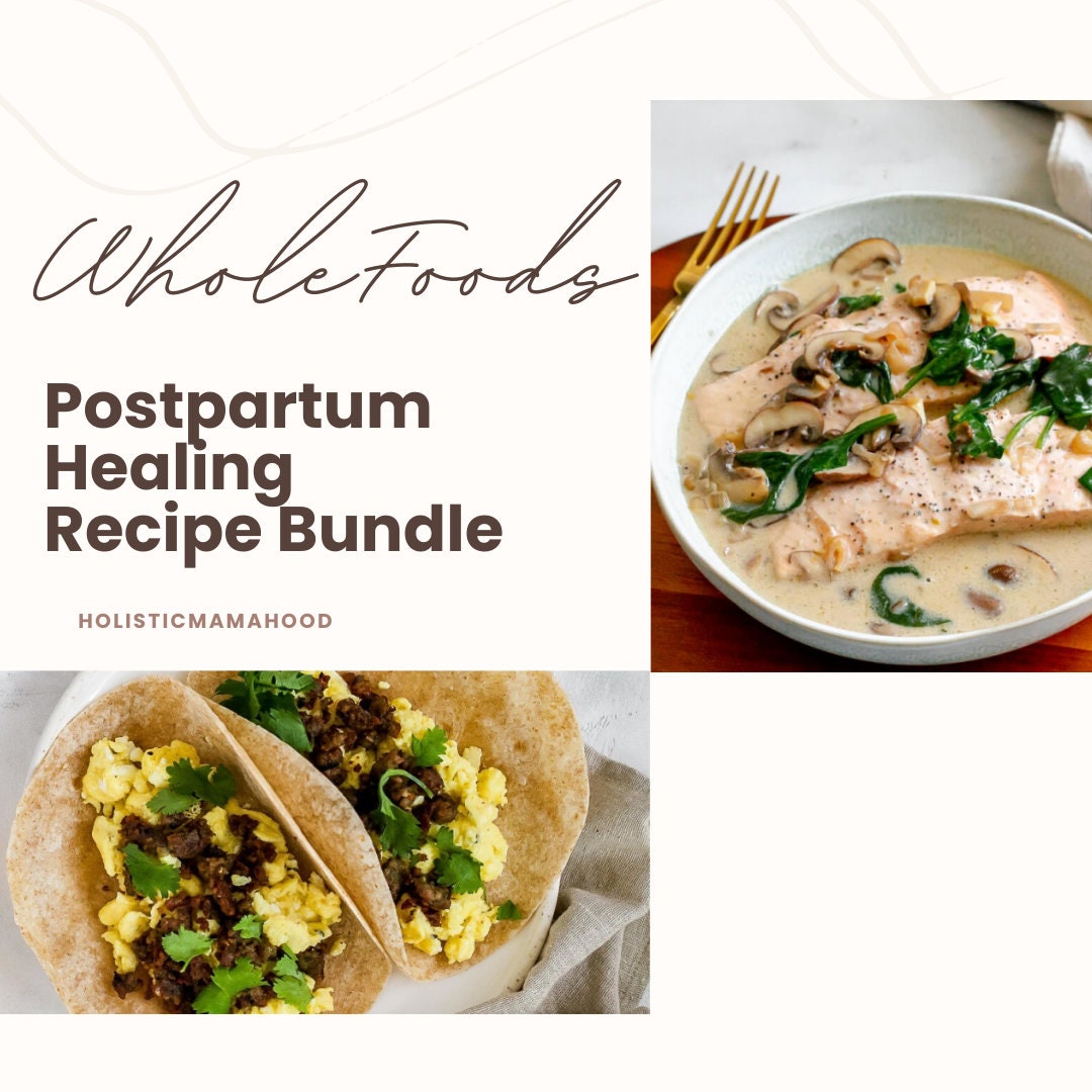 Postpartum Healing Whole Foods Recipe Bundle | Healthy Lactation Snacks ...