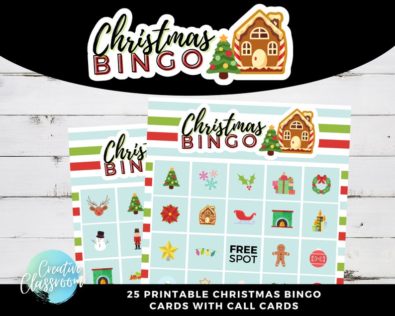 Christmas Bingo | Christmas Party Bingo Game | Class Party Bingo ...