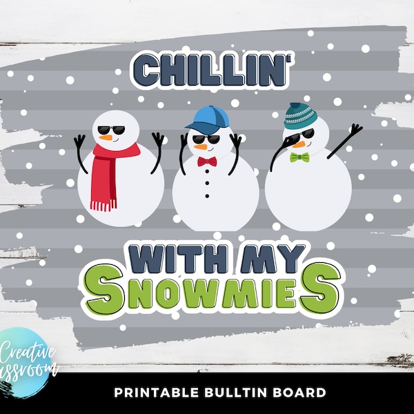 Chillin With My Snowmies Bulletin Board - Etsy