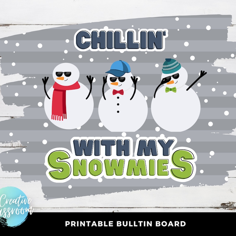 Winter Bulletin Board Kit - Etsy