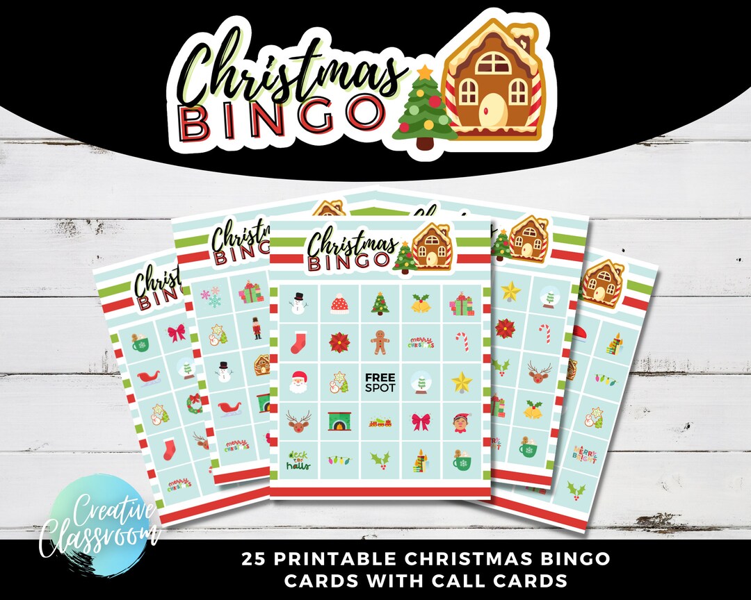 Christmas Bingo | Christmas Party Bingo Game | Class Party Bingo ...