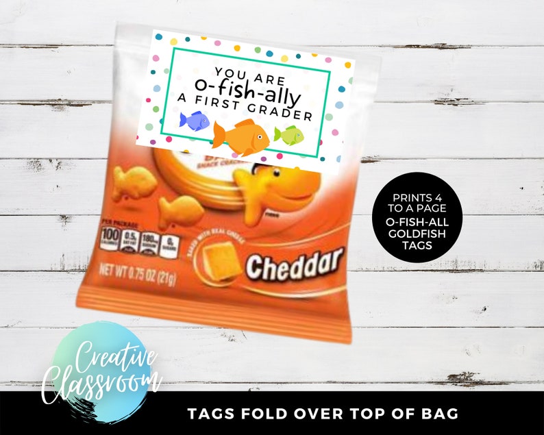 O-fish-all Student Gift Tags | Editable Tags | Back to School - Etsy