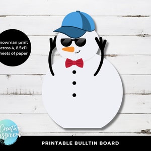 Chillin' With My Snowmies Bulletin Board | Snowman Themed Bulletin ...