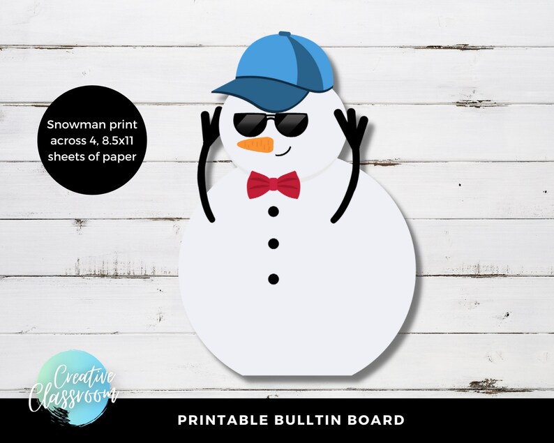 Chillin' With My Snowmies Bulletin Board | Snowman Themed Bulletin ...