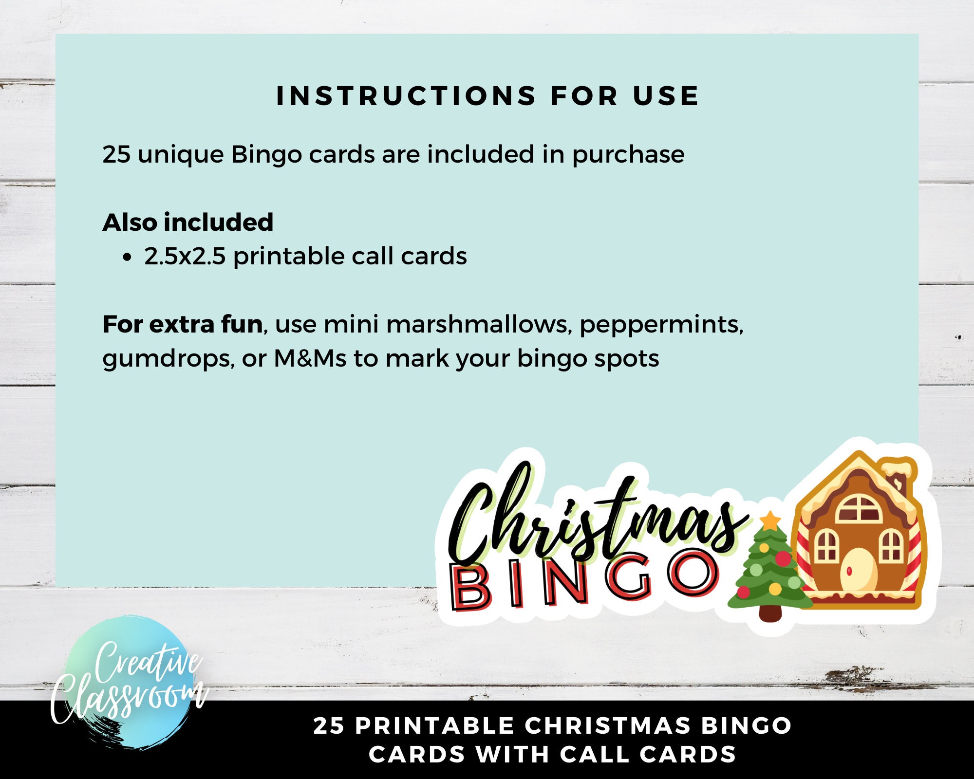 Christmas Bingo | Christmas Party Bingo Game | Class Party Bingo ...