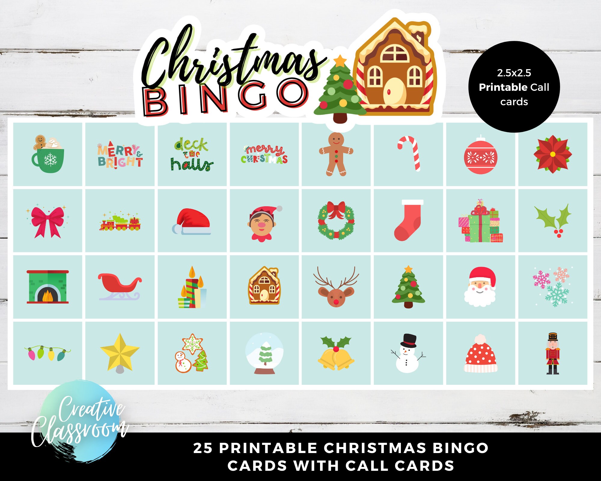 Christmas Bingo | Christmas Party Bingo Game | Class Party Bingo ...