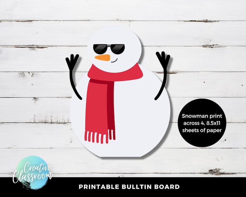 Chillin' With My Snowmies Bulletin Board | Snowman Themed Bulletin ...