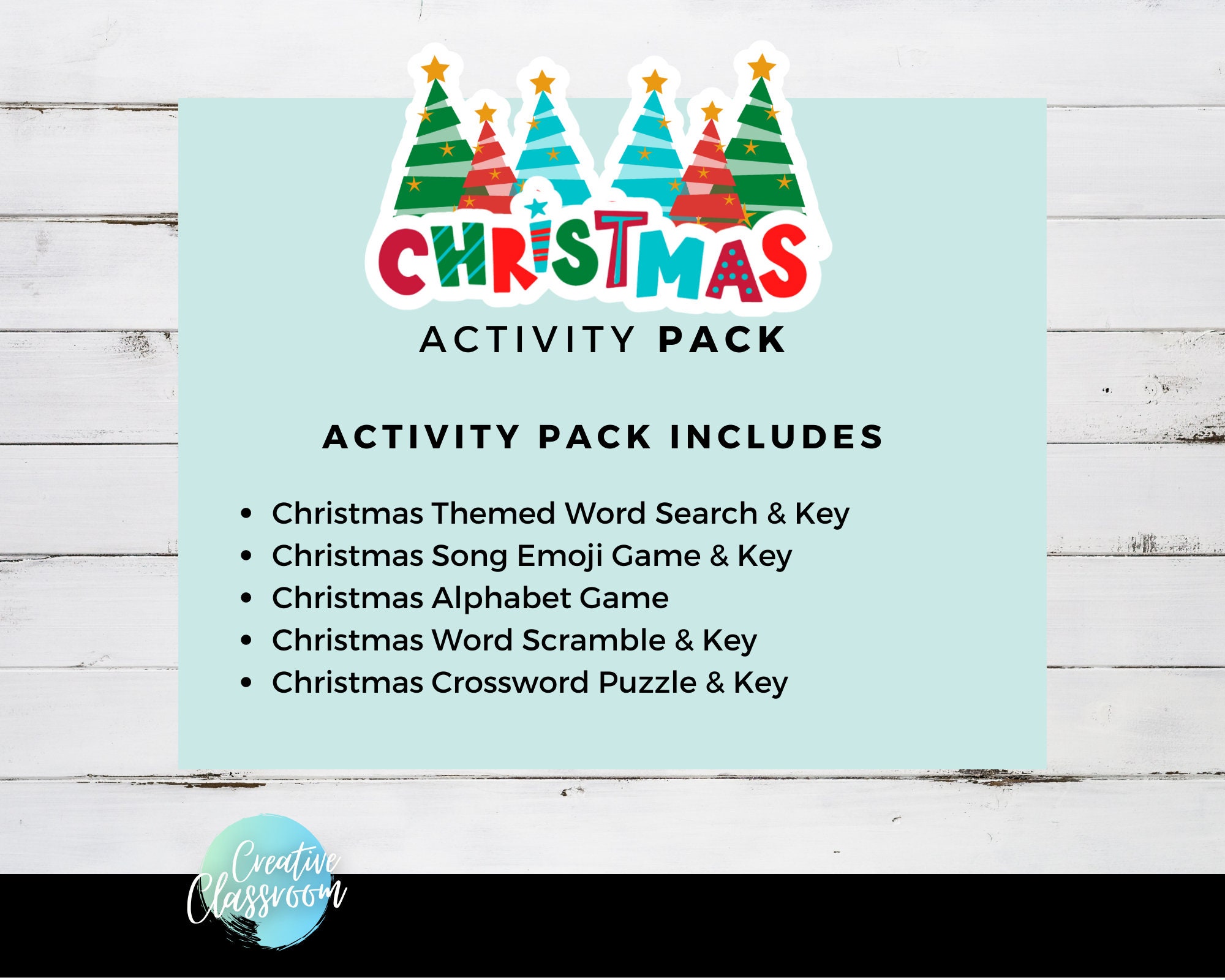 Christmas Activity Pack | Printable Activity Bundle | Holiday ...