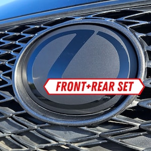 Stealth Lexus Emblem Vinyl Decal Overlay Set Front & Rear Combo 2021 ...