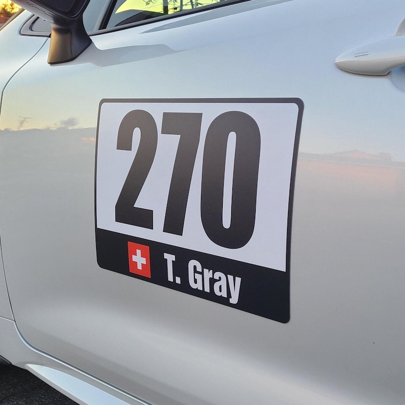 Track Day Number Decal - Etsy