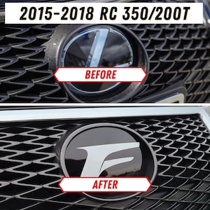 2015-2018 Lexus RC350 Vinyl Decal Emblem Overlay Cover Front Grille | F ...