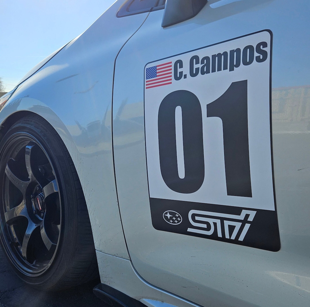 Track Racing Numbers Set Custom Name, Flag, Team Vinyl Sticker or ...