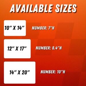 Autocross Numbers Set Track Day Custom Car Race Number, Name, Flag ...