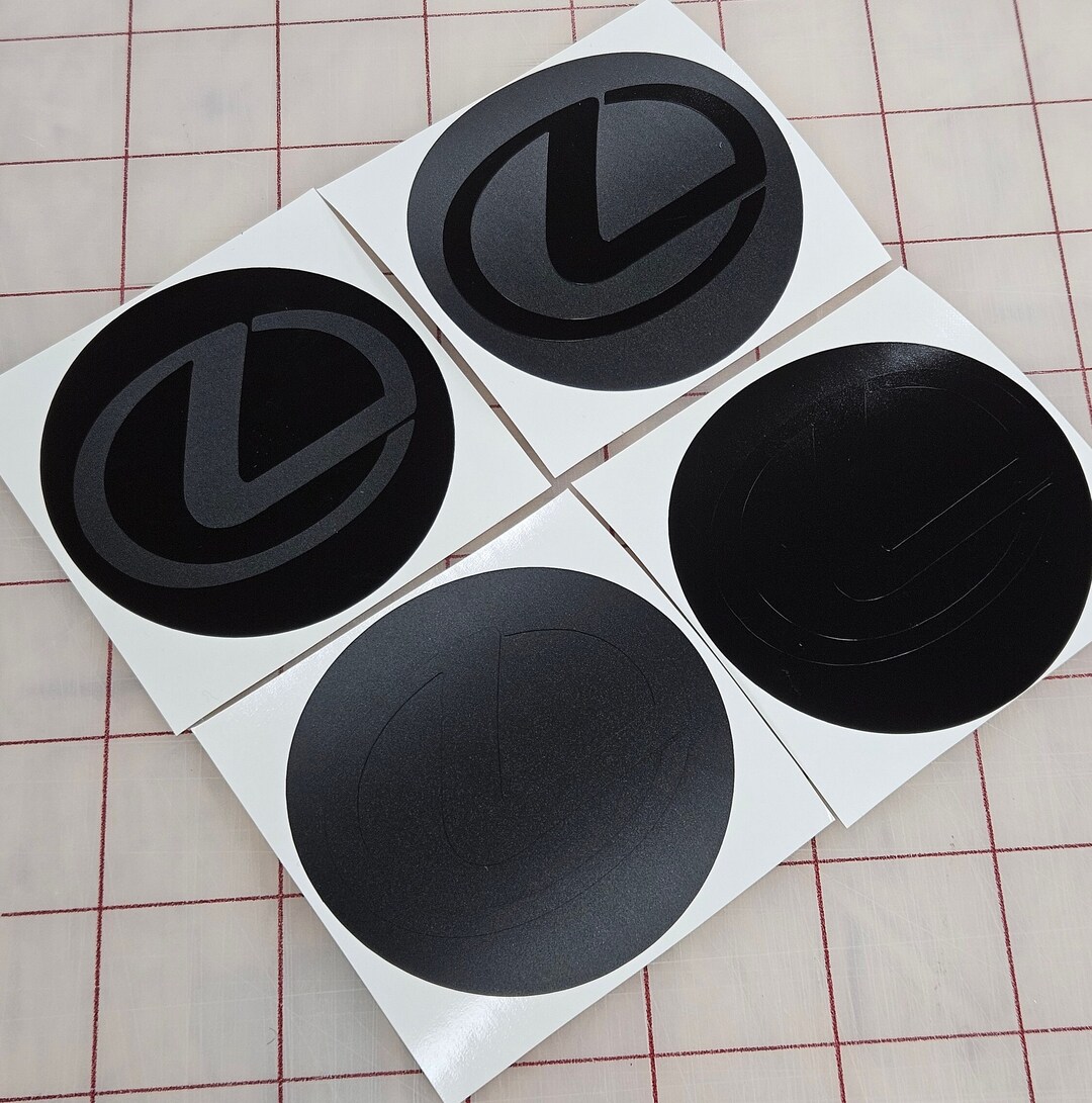 Lexus Logo Stealth Wheel Center Cap Emblem Overlay Sticker Decal Cover ...