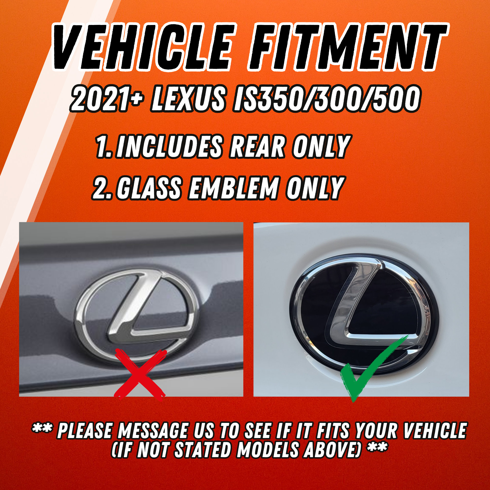Lexus Logo Sticker Smoke Tint Vinyl Overlays For Lexus IS Front & Rear ...