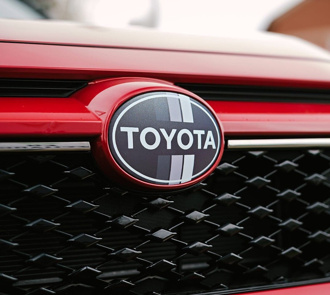 2016 - 2025 Toyota RAV4 Front Vintage Grey Heritage Stripes Emblem ...